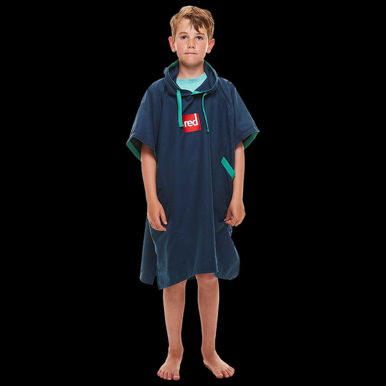 Red Original Kid's Quick Dry Microfibre Changing Robe - Navy