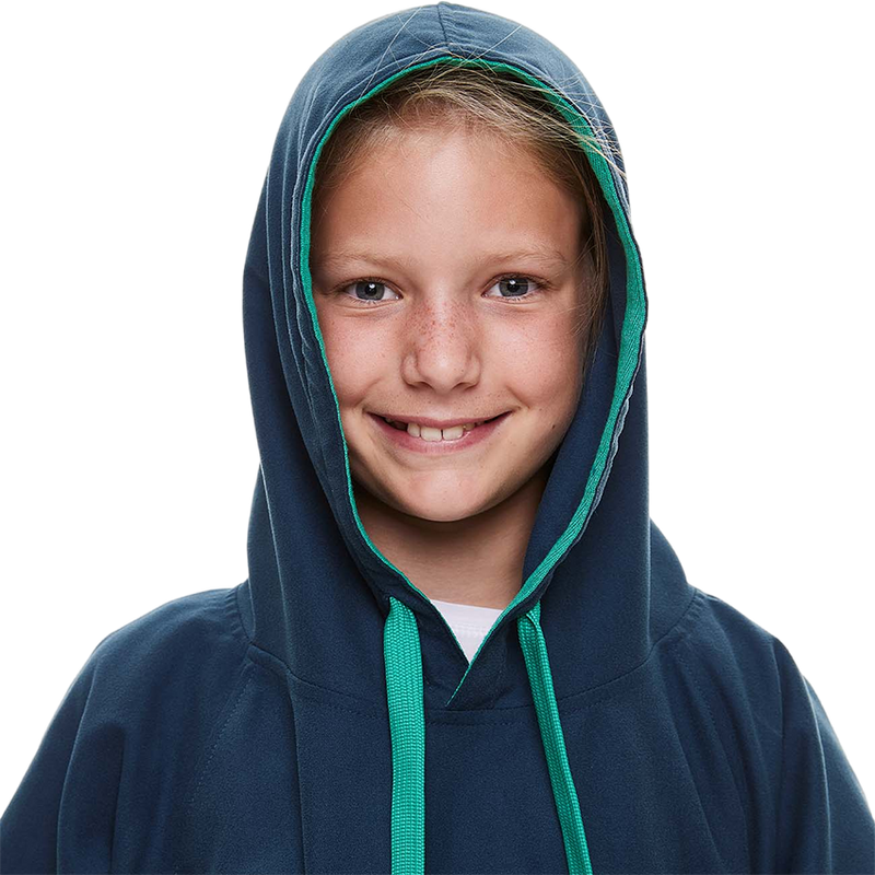 Red Original Kid's Quick Dry Microfibre Changing Robe - Navy